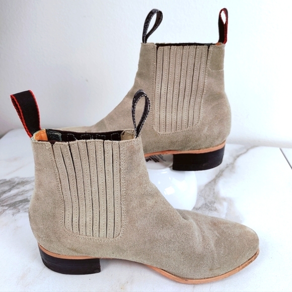 Botas Carrillo | Shoes | Botas Carrillo Mens Tan Suede Western Vaquero ...